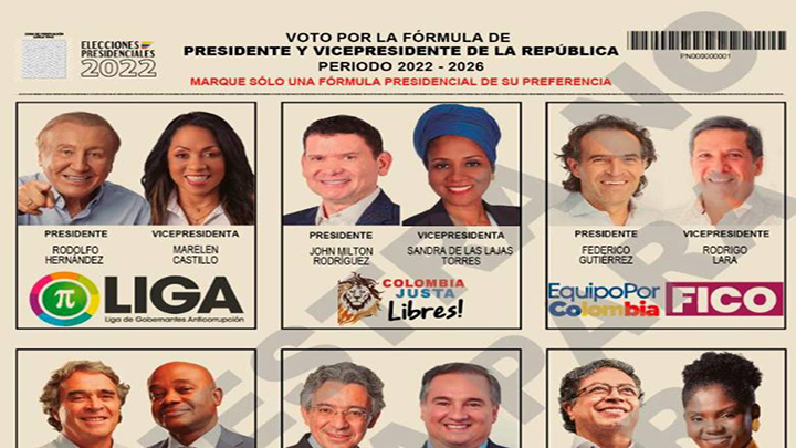 Sin El “fico” Así Quedó El Tarjetón Para Votar En Las Elecciones